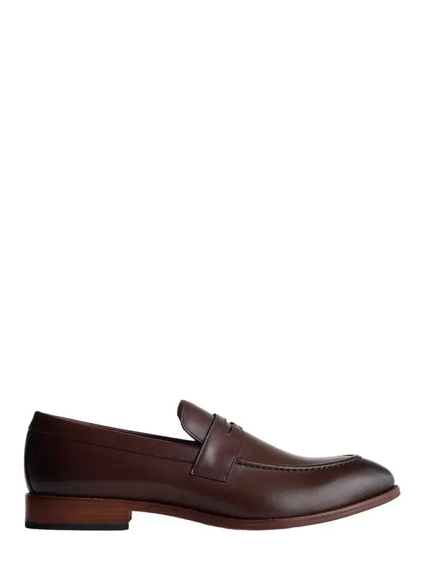 Quince Calfskin Leather Penny Loafer - Brunette