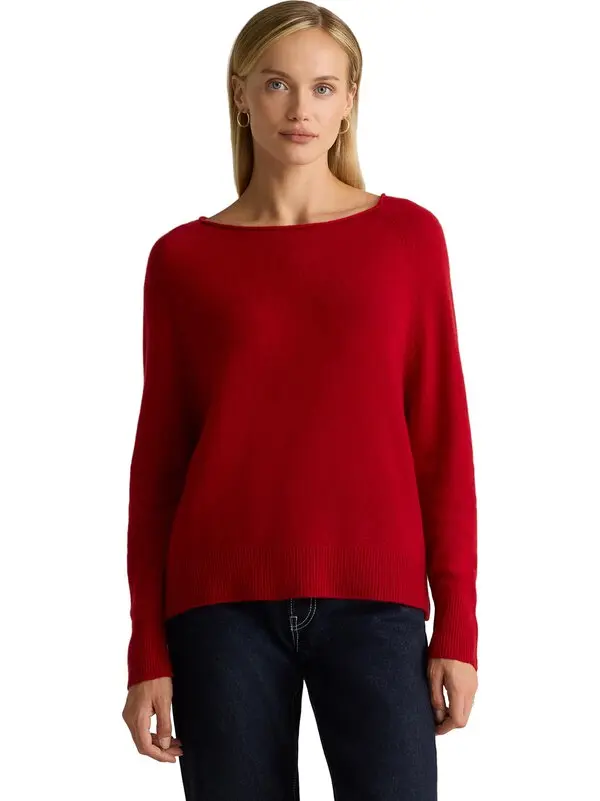Quince Mongolian Cashmere Sweater - Varsity Red