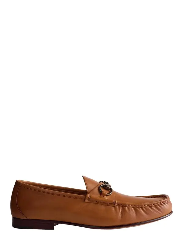 Quince Calfskin Leather Horsebit Loafer - Tan