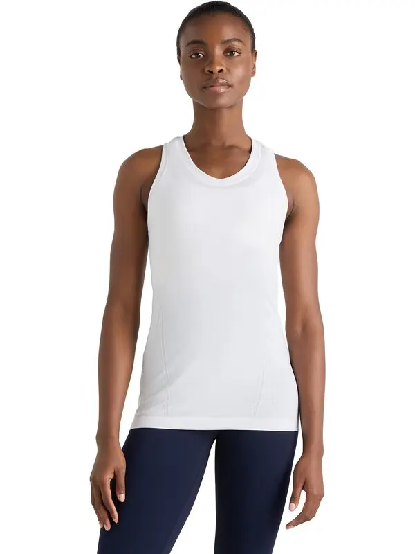 Quince Seamless Racerback Tank Top - Classic White