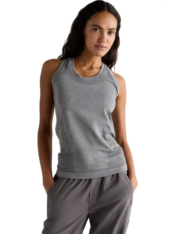 Quince Seamless Racerback Tank Top - Heather Grey