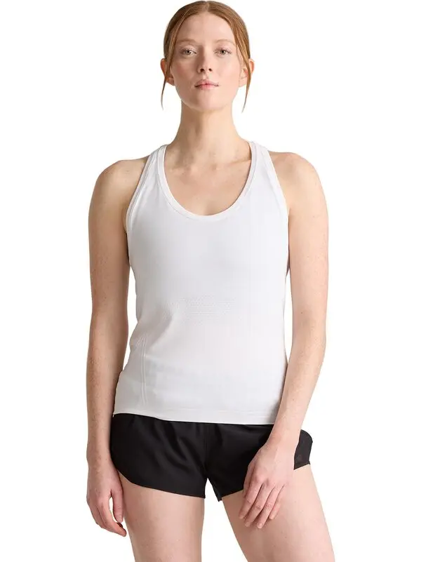 Quince Seamless Waist-length Racerback Tank Top - Classic White