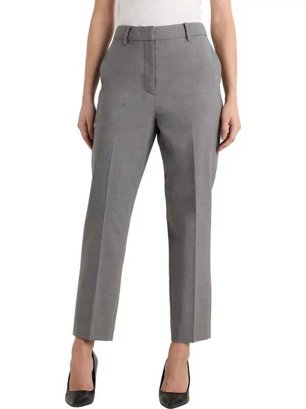 Quince Slim Leg Ankle Pants - Grey Melange