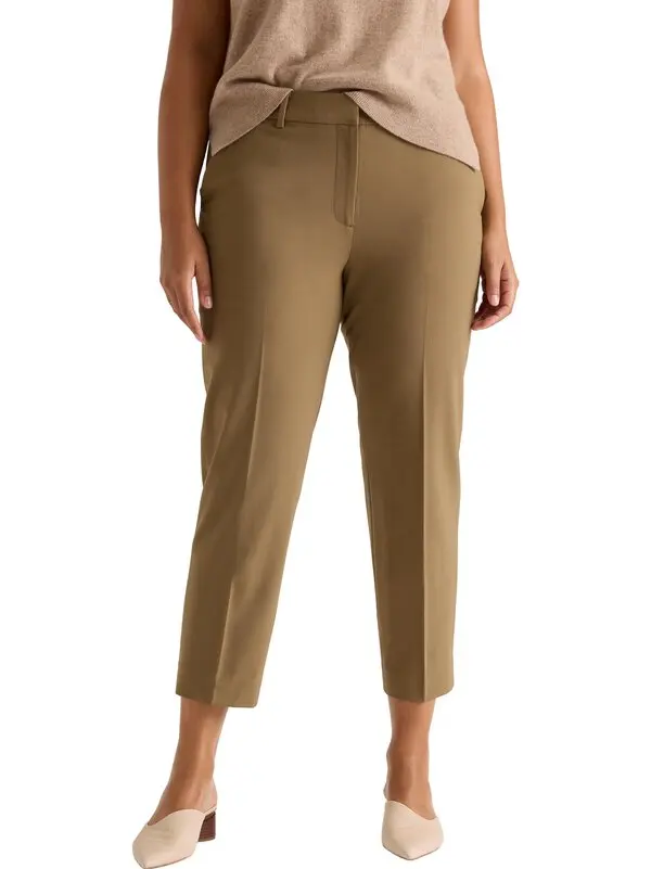 Quince Slim Leg Ankle Pants - Sahara Camel