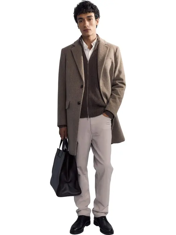 Quince Organic Stretch Corduroy Pants - Granite Grey