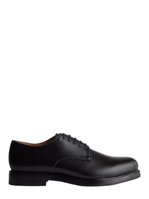 Quince Calfskin Leather Derby - Black