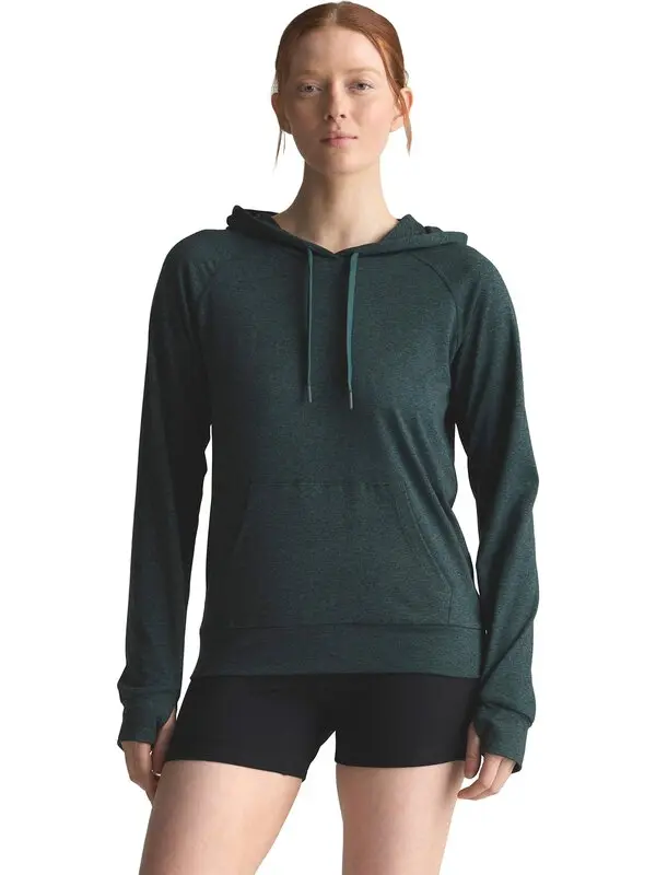 Quince Performance Pullover Hoodie - Heather Green