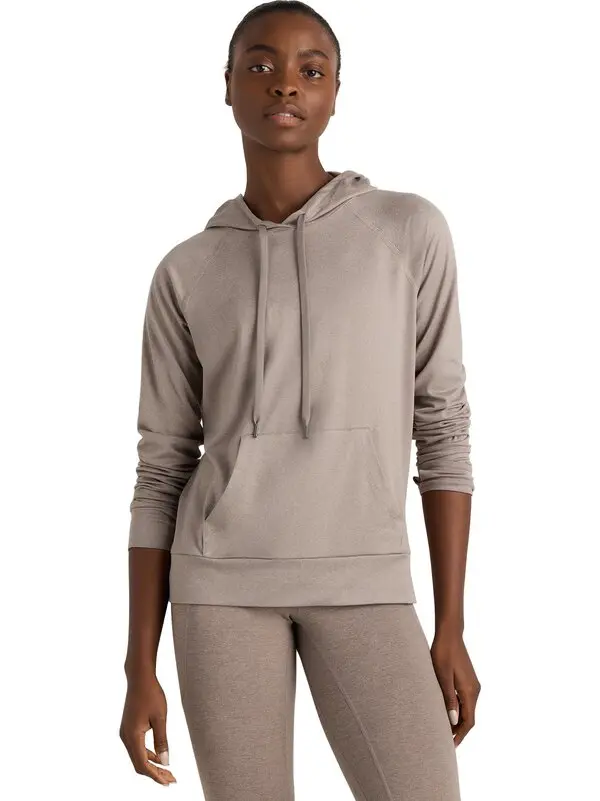 Quince Performance Pullover Hoodie - Heather Morel Grey