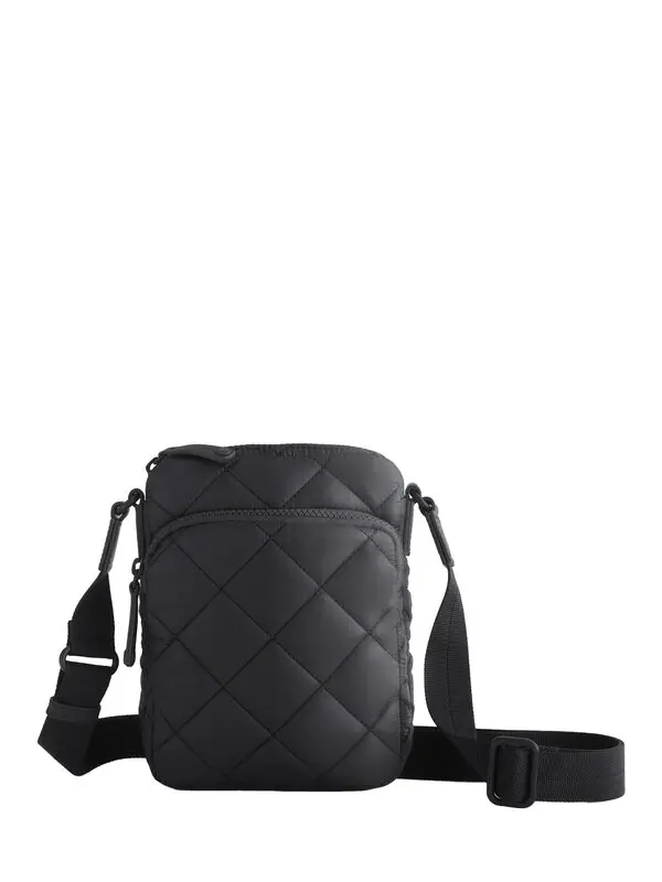 Quince Transit Quilted Phone Crossbody - Black