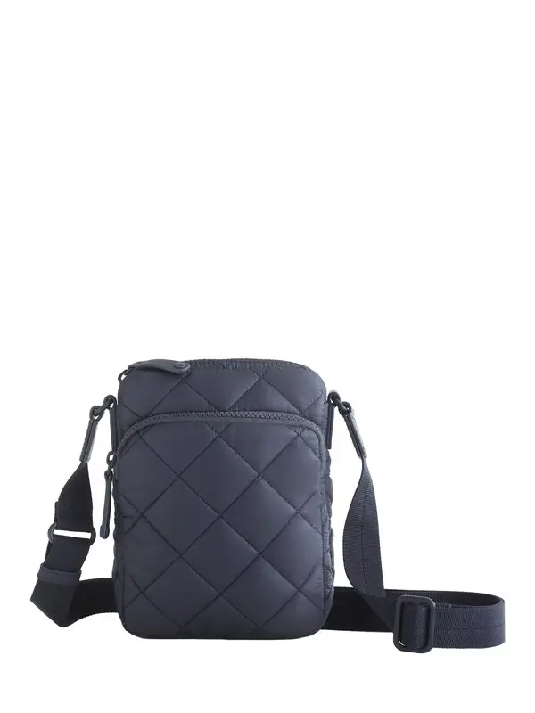 Quince Transit Quilted Phone Crossbody - Navy