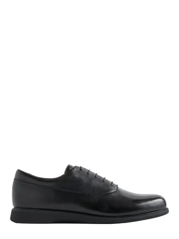 Quince Hybrid Crafted Leather Oxford - Black