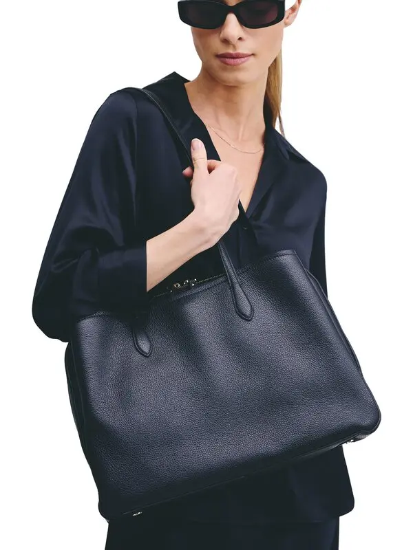 Quince Vivienne Work Tote - Black