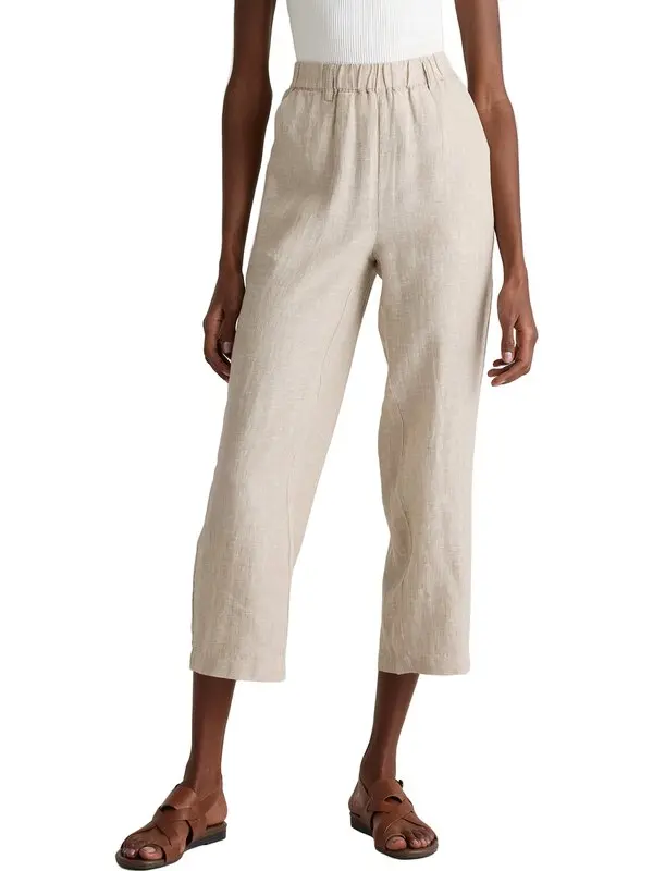 Quince European Linen Relaxed Pants - Flax