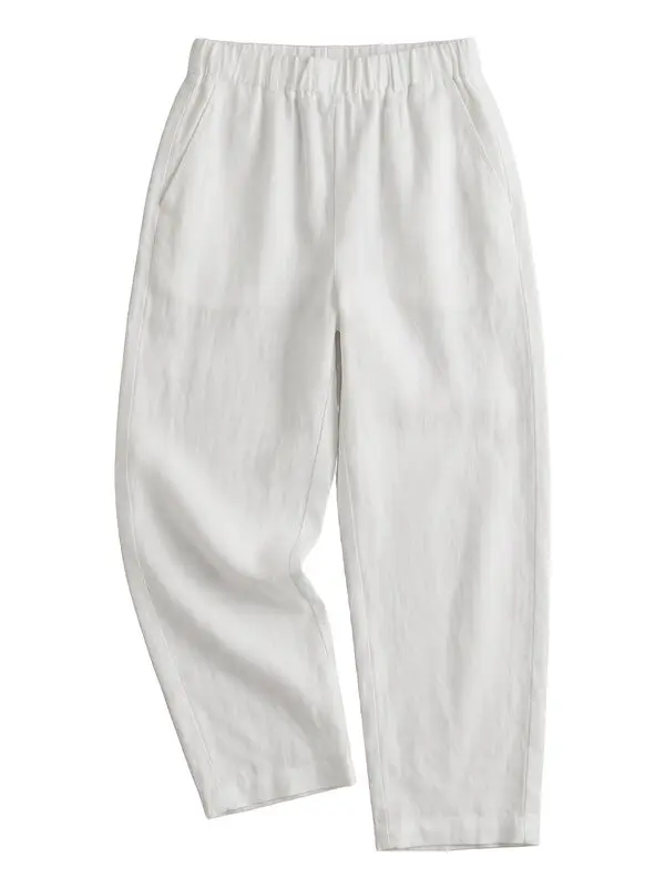 Quince 100% European Linen Relaxed Fit Pants - White