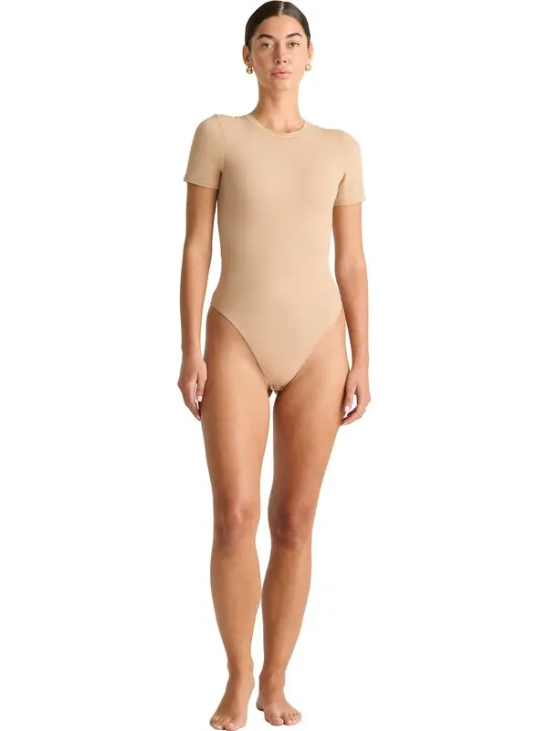 Quince Second Skin T-shirt Bodysuit - Sand