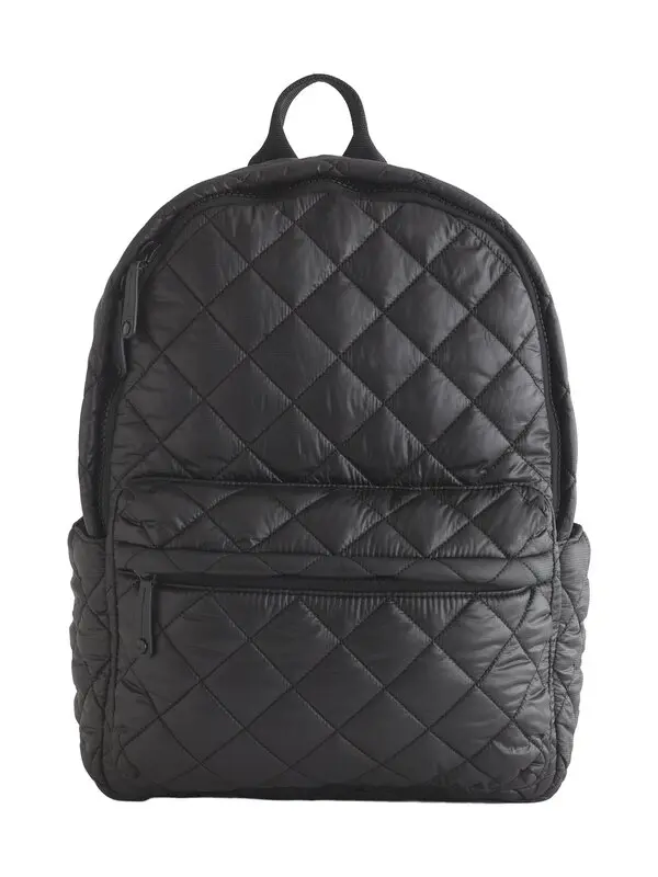 Quince Transit Quilted Commuter Backpack - Black