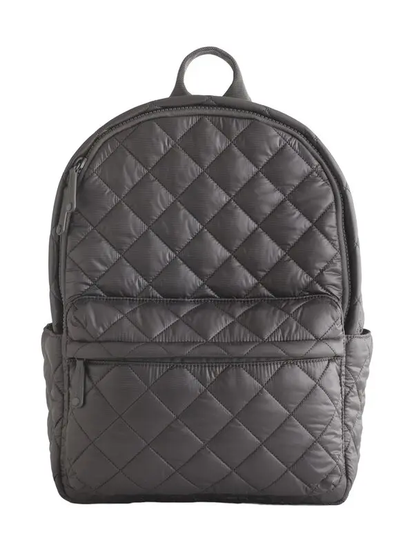 Quince Transit Quilted Commuter Backpack - Charcoal
