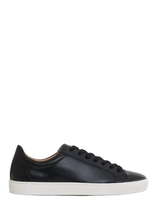 Quince Leather Low-top Sneaker - Black