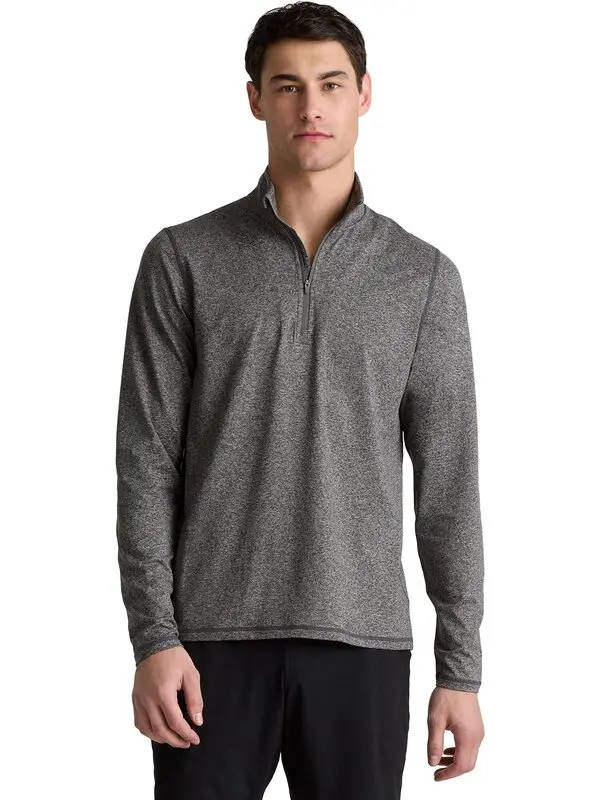 Quince Performance Half-zip Pullover - Heather Grey