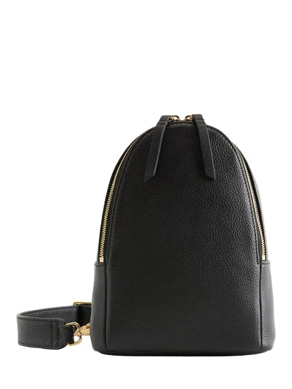 Quince Italian Leather Sling Pack - Black