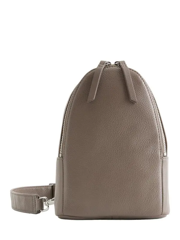 Quince Italian Leather Sling Pack - Mink