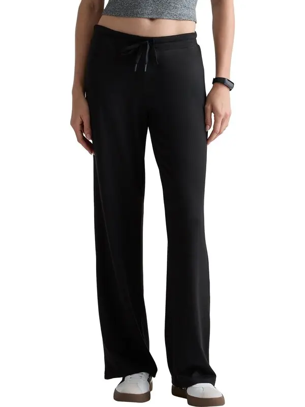 Quince Flowknit Wide Leg Pants - Black