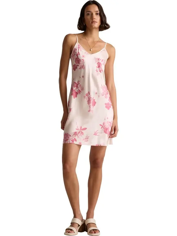Quince Mini Slip Dress - Bouquet Symphony