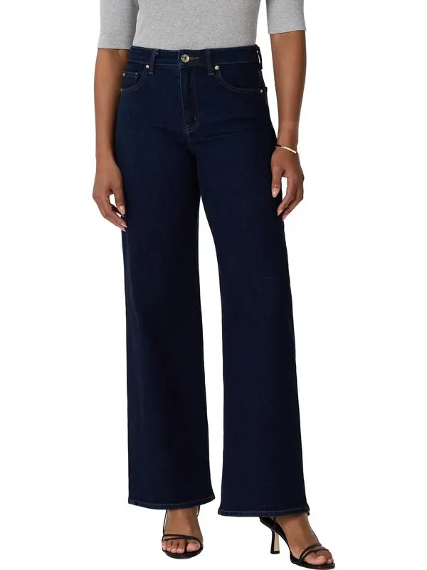 Quince Bella Stretch Wide Leg Jeans - Deep Rinse