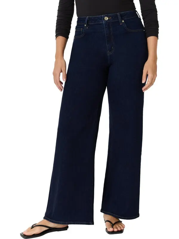 Quince Bella Stretch Wide Leg Jeans - Deep Rinse