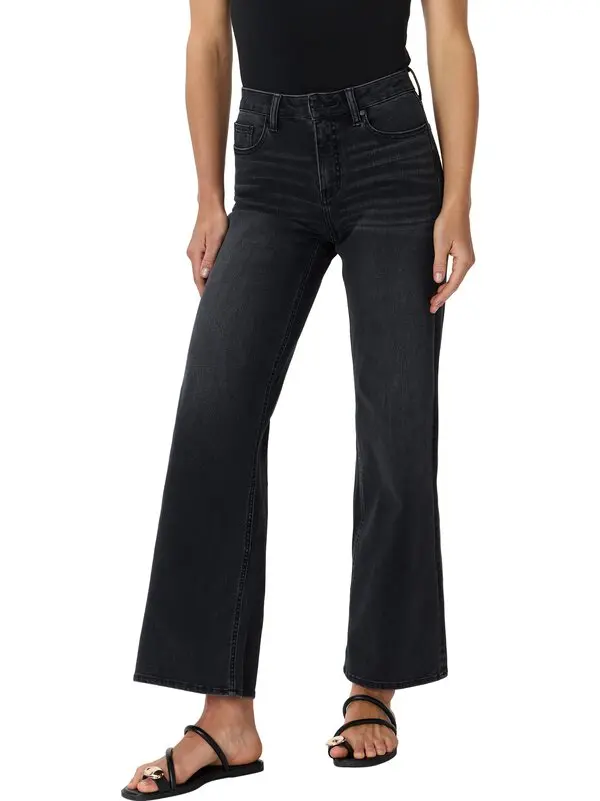Quince Bella Stretch Wide Leg Jeans - Faded Black