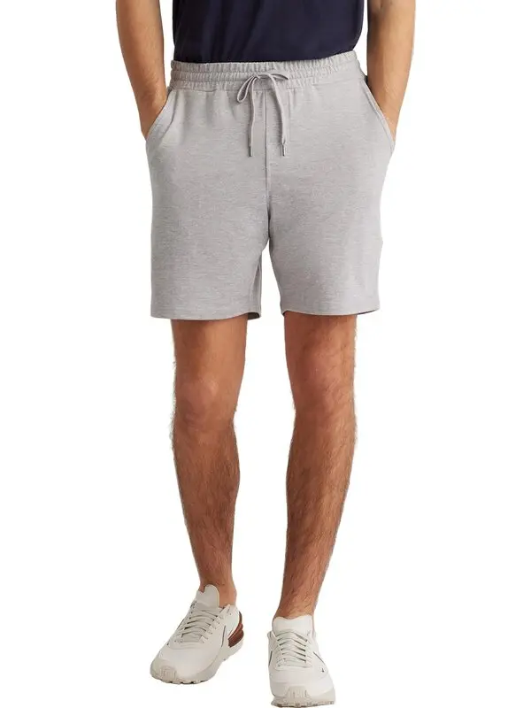 Quince Performance Shorts - Heather Pale Grey