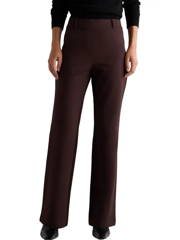 Quince Ultra-stretch Ponte Bootcut Pants - Espresso