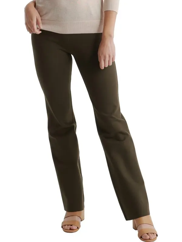 Quince Ultra-stretch Ponte Bootcut Pants - Olive