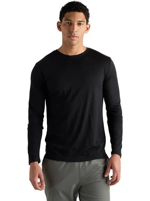 Quince Merino Long Sleeve Base Layer T-shirt - Black