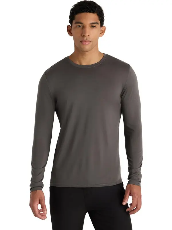 Quince Merino Long Sleeve Base Layer T-shirt - Charcoal