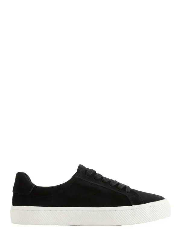 Quince Italian Suede Everyday Sneaker - Black