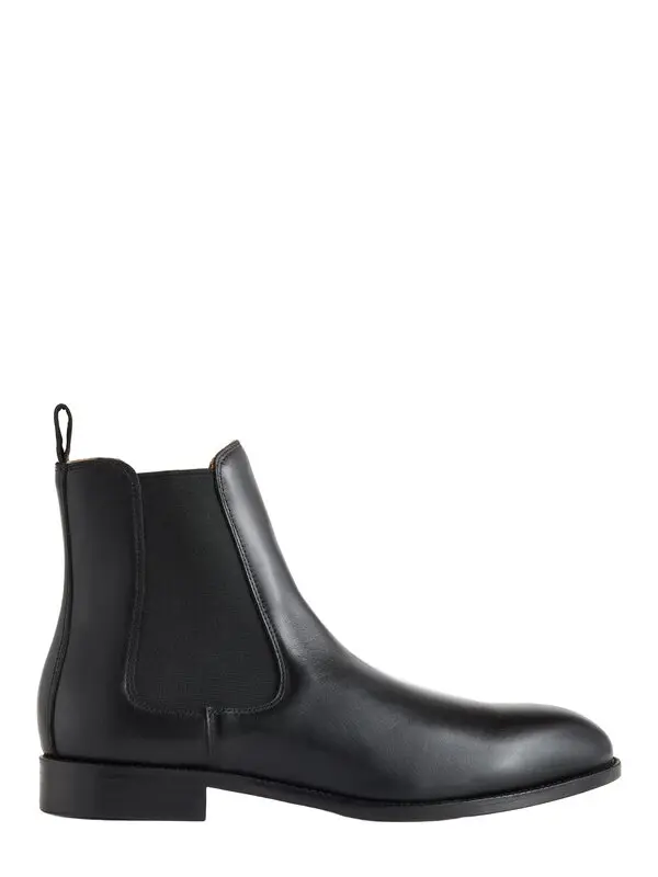 Quince Essential Leather Dress Chelsea Boot - Black