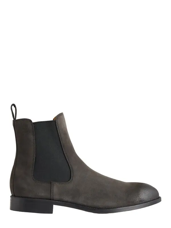 Quince Essential Leather Dress Chelsea Boot - Charcoal