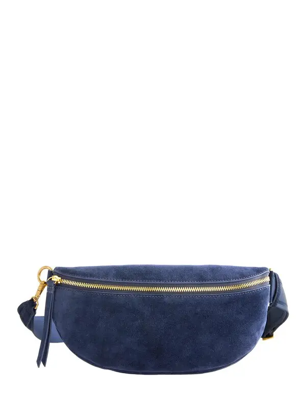 Quince Italian Suede Sling Bag - Midnight