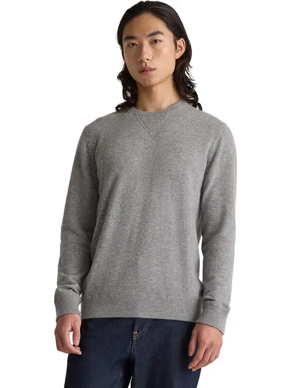 Quince Mongolian Cashmere Sweatshirt - Heather Grey