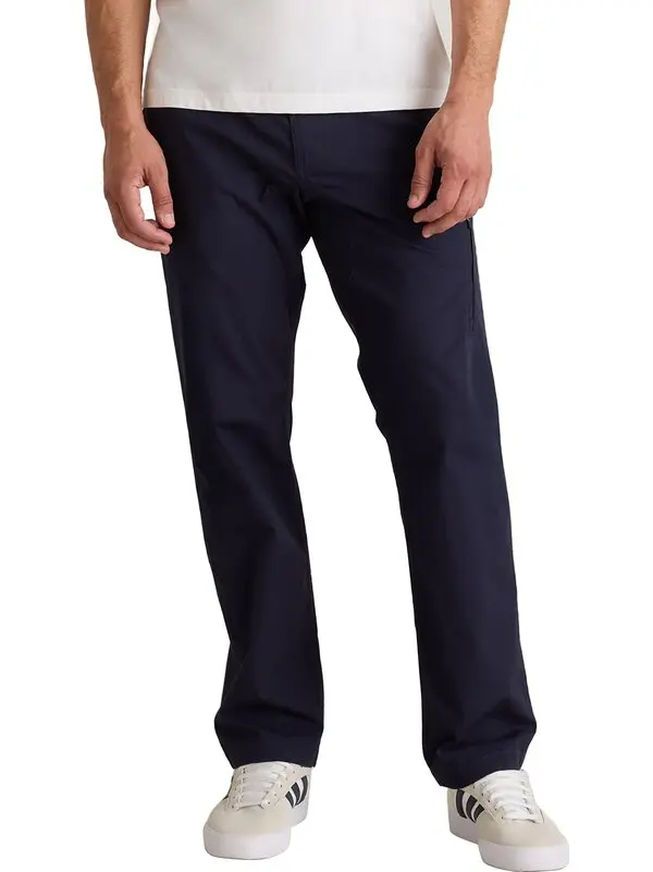Quince Organic Stretch Ripstop Straight Pants - Deep Navy