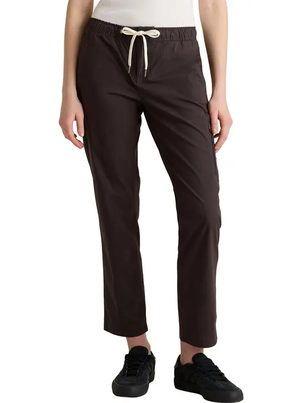 Quince Organic Stretch Ripstop Straight Pants - Steel