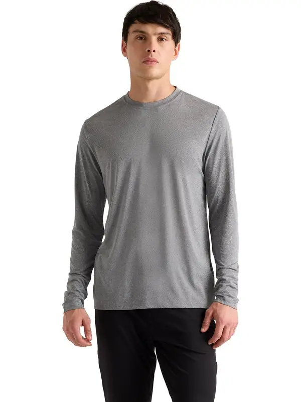 Quince Ultra-light Performance Long Sleeve T-shirt - Dark Heather Grey