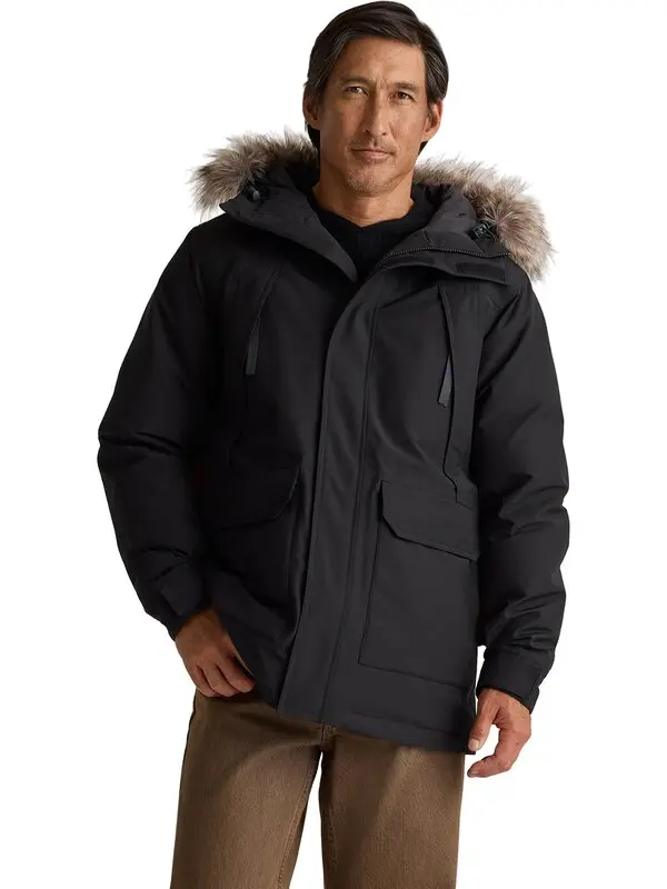 Quince Responsible Down Hooded Parka - Black