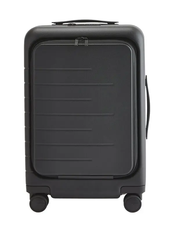 Quince Front Pocket Carry-on Hardshell Suitcase - Black
