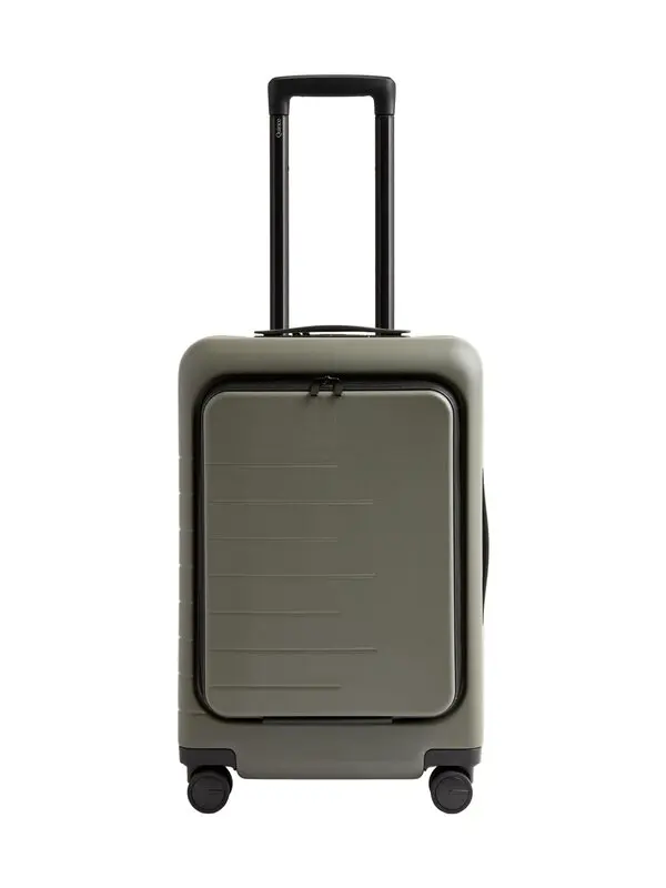 Quince Front Pocket Carry-on Hard Shell Suitcase - Olive