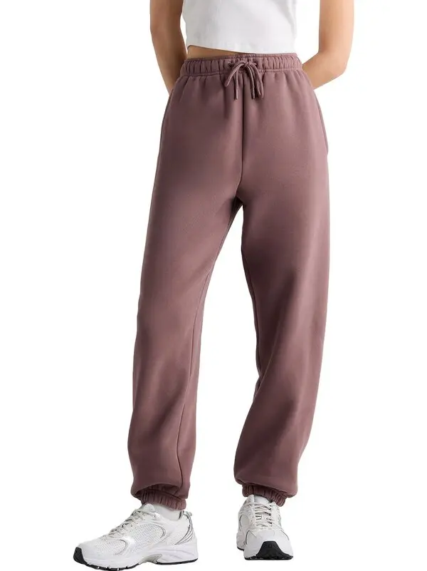 Quince Everyday Fleece Joggers - Taupe Brown