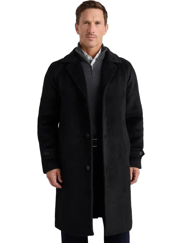 Quince Alpaca-wool Overcoat - Black