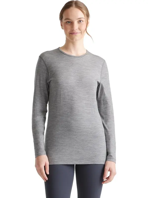 Quince 100% Merino Wool All-season Long Sleeve Base Layer - Heather Grey