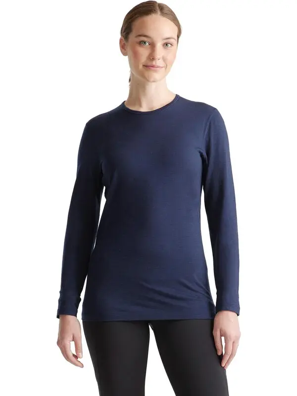 Quince 100% Merino Wool All-season Long Sleeve Base Layer - Navy